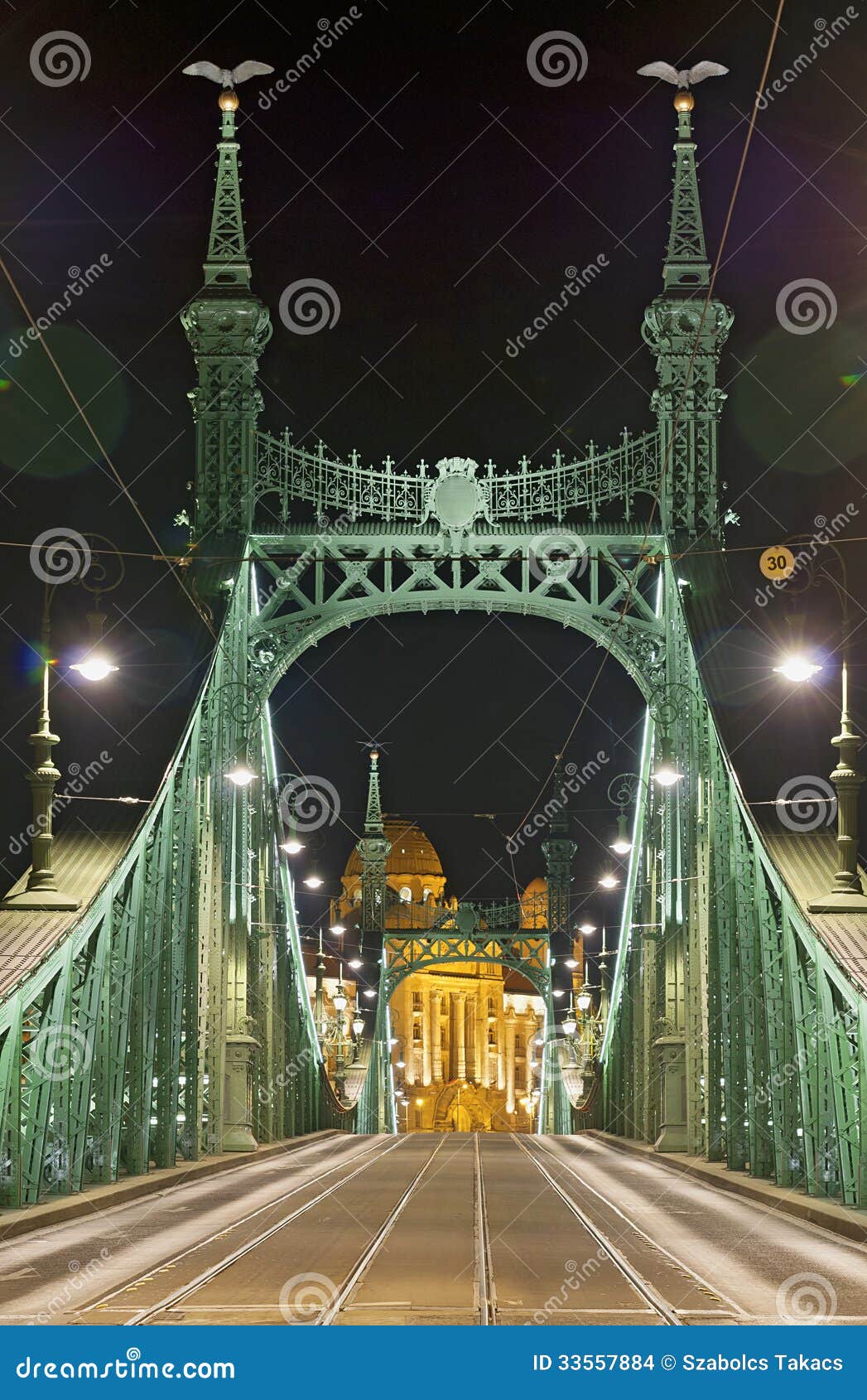 Empty Bridge by Night Vertical Stock Photo - Image of equipment ...
