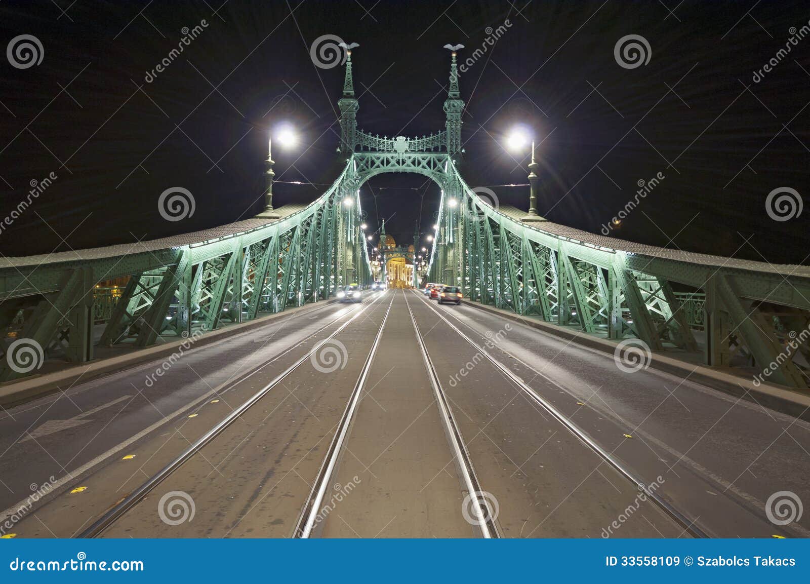 Empty bridge by night wide stock image. Image of black - 33558109