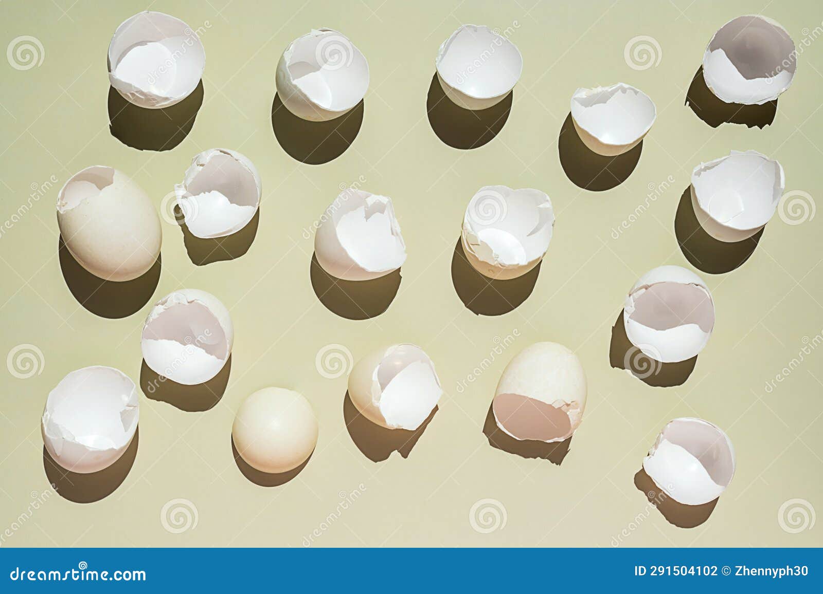 Empty Broken Eggshell Layout Stock Photo - Image of group, cracked ...