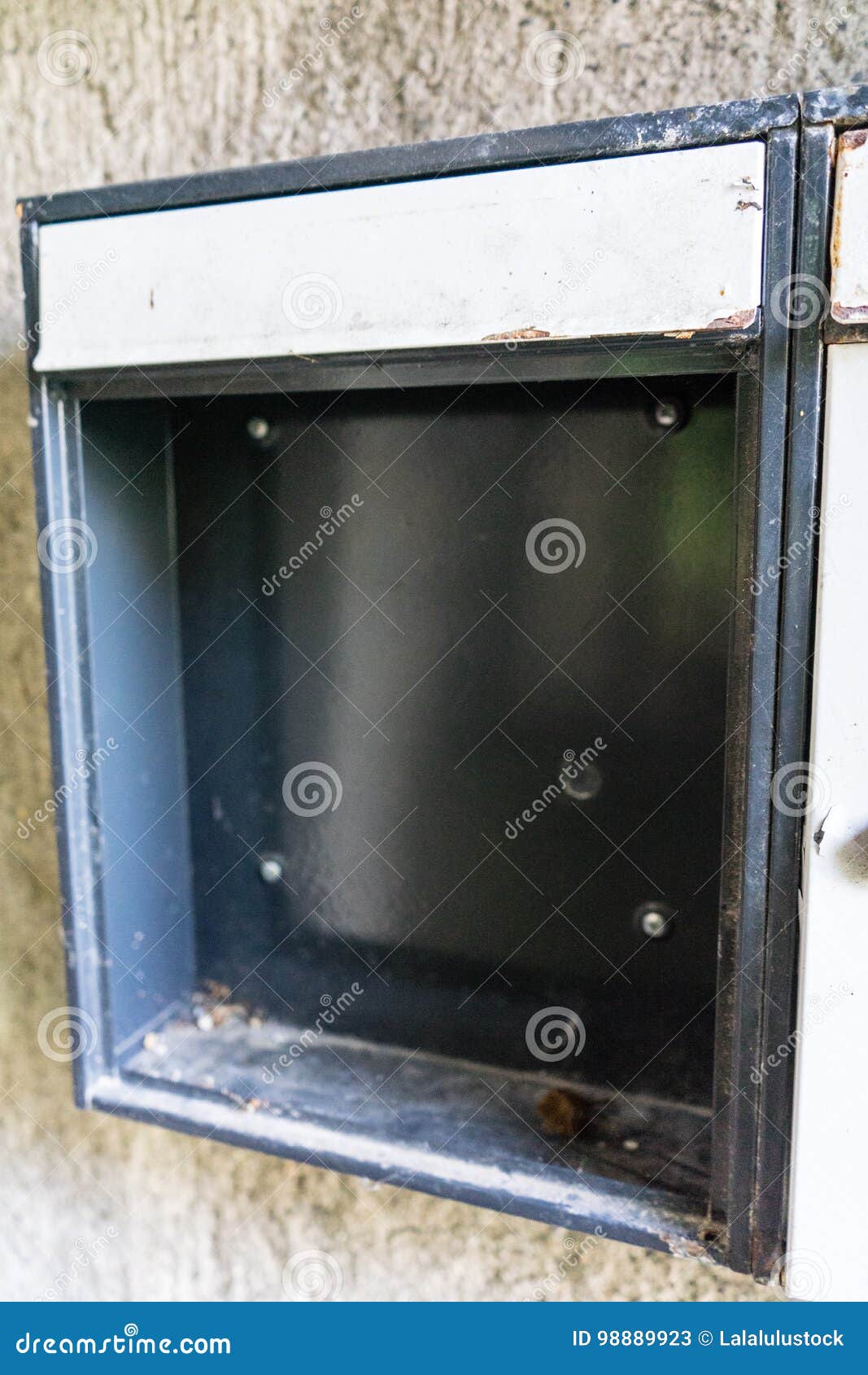 Empty Broken Mailbox from Run Down Building Stock Image - Image of ...