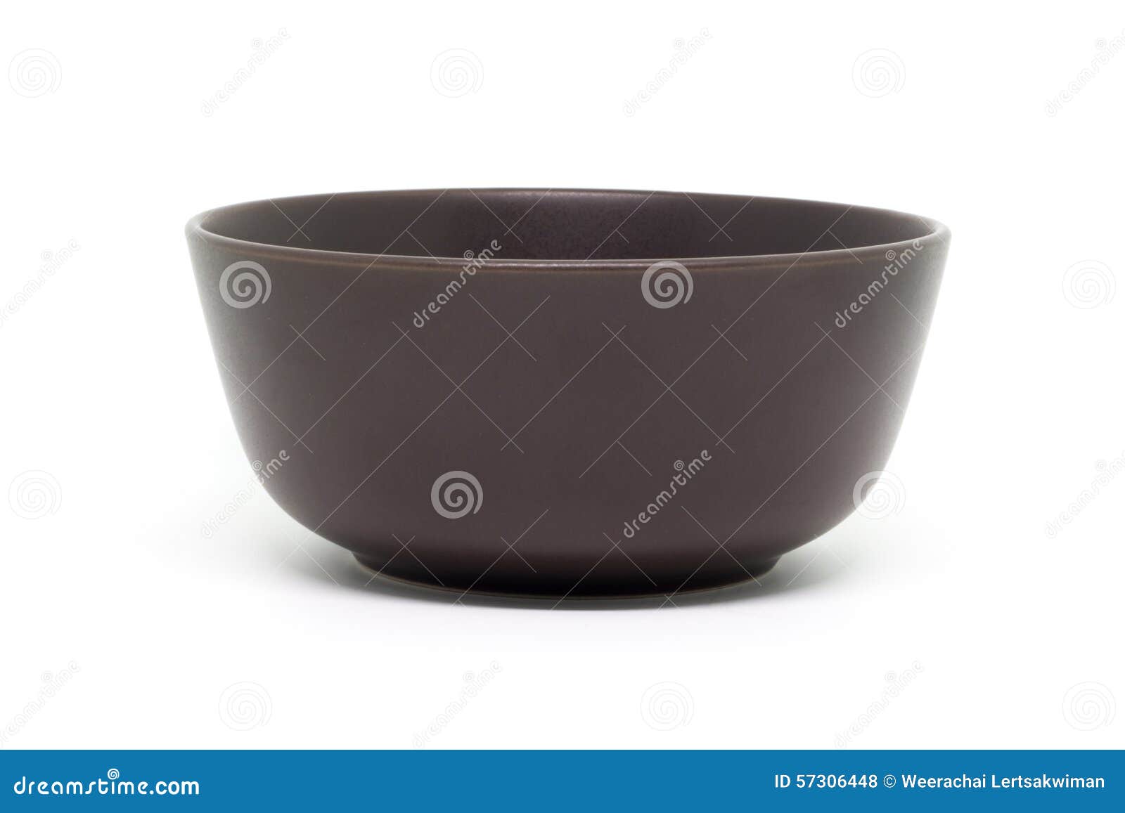 Empty brown bowl stock photo. Image of clay, ceramic - 57306448