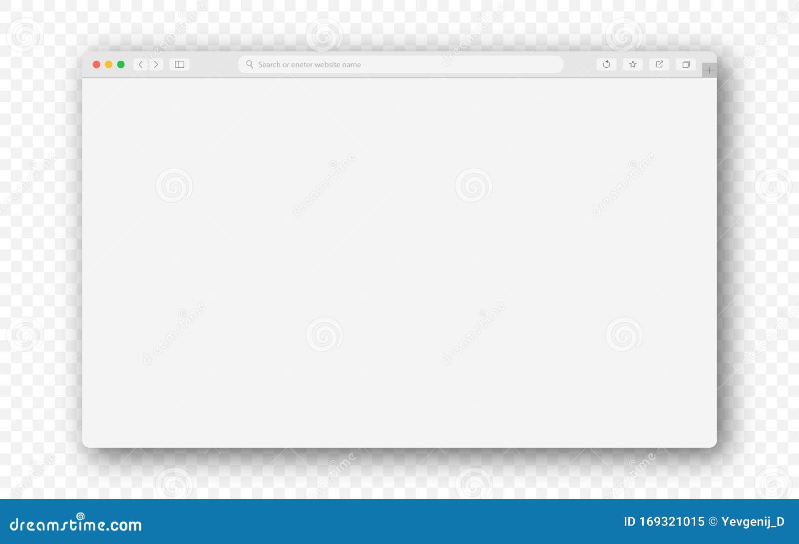 Empty Browser Window on Transparent Background. Empty Web Page Mockup ... Empty Browser Window on Transparent Background. Empty Web Page Mockup ...