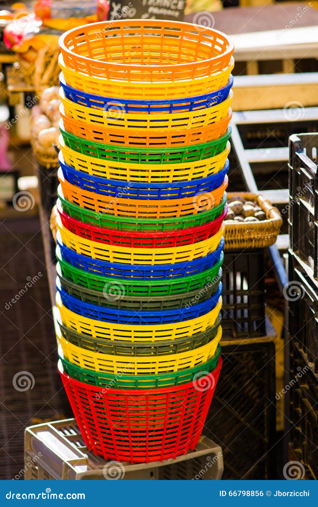 Empty bucket,market stock photo. Image of container, europe - 66798856