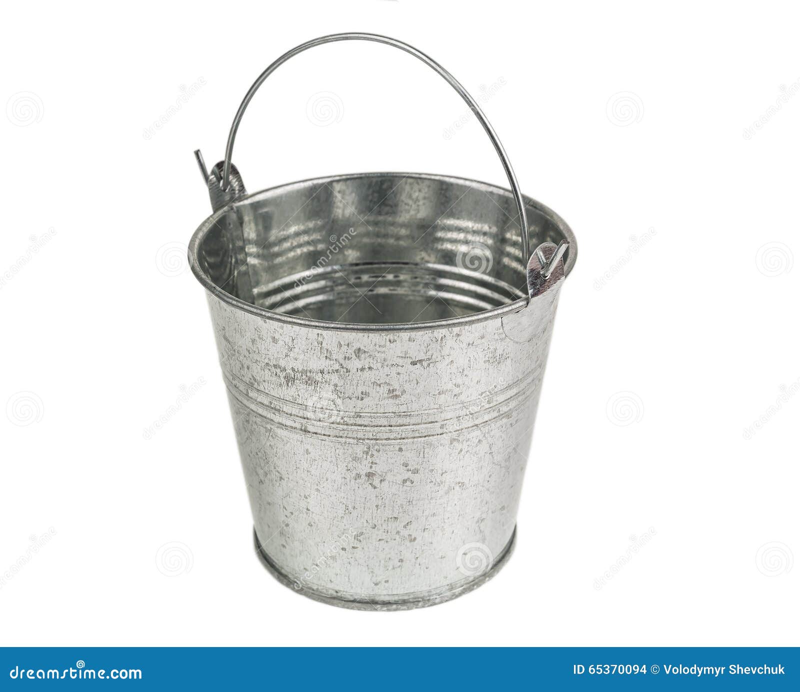 Empty bucket on white stock photo. Image of isolated - 65370094