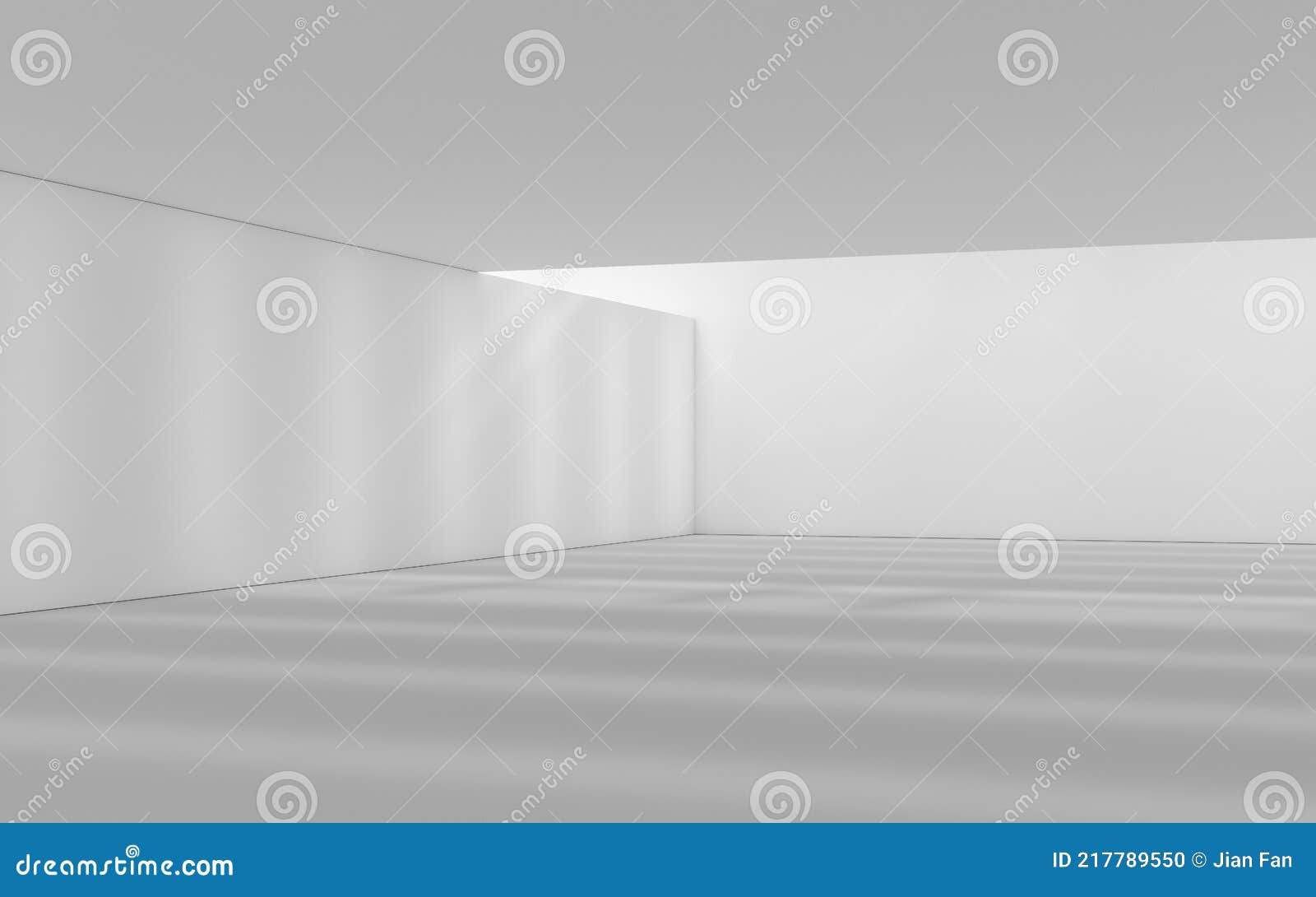 Empty Building Construction, with Sunlight Shade, 3d Rendering Stock ...
