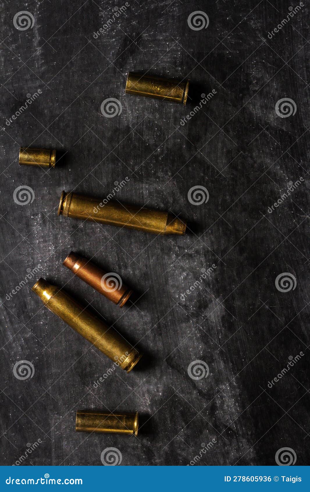 Empty bullet cartridges stock photo. Image of shell - 278605936