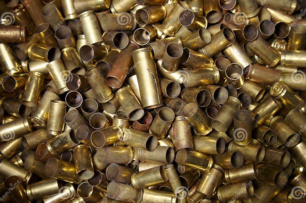 Empty Bullet Shells stock photo. Image of casings, shiny - 81711948