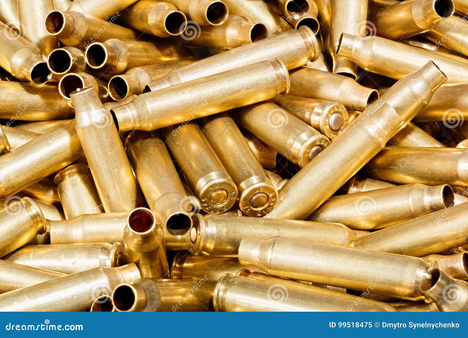 Empty Bullets. Background from Bullets. Stock Image - Image of case ...