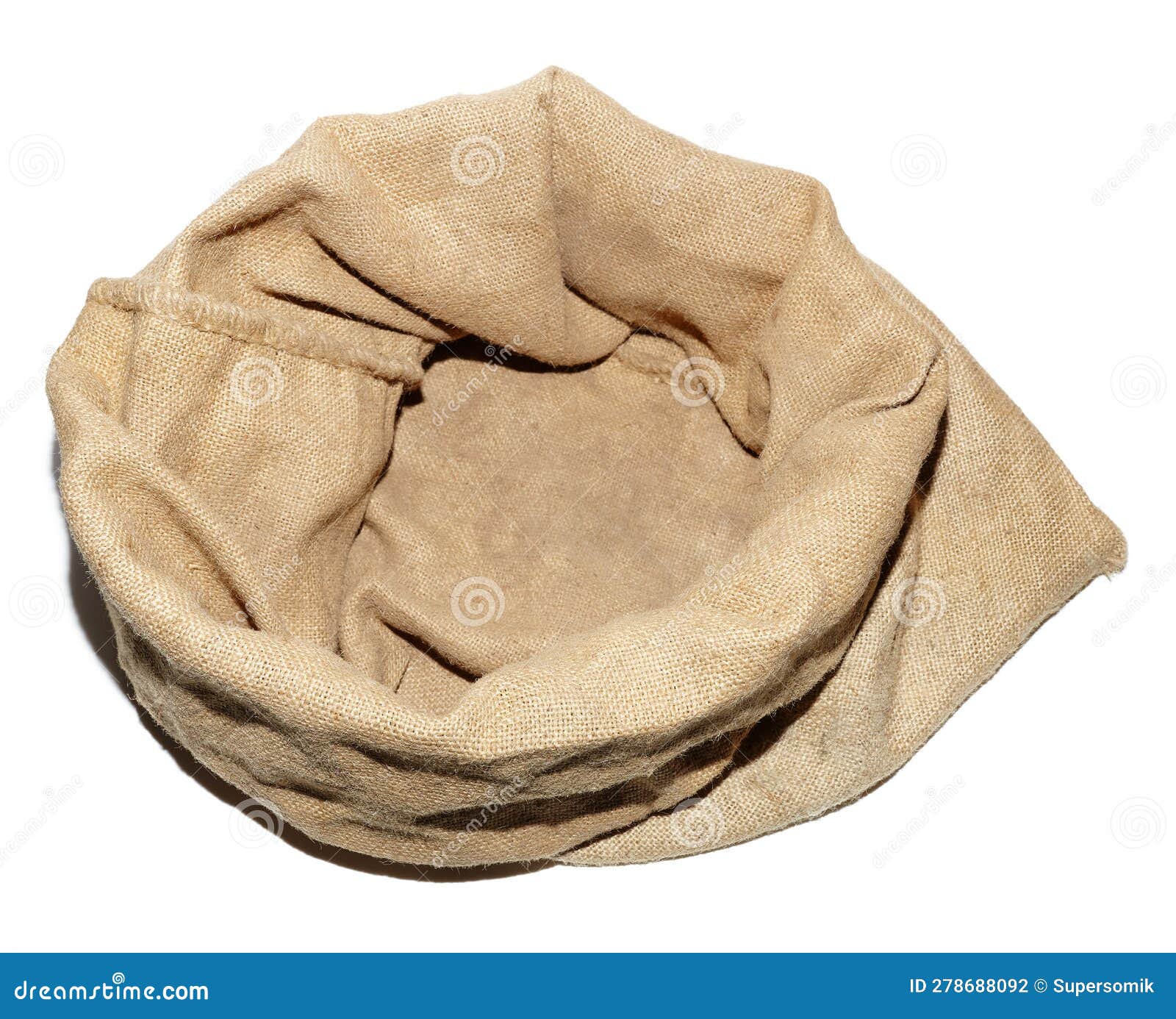 Empty burlap sack stock photo. Image of brown, texture - 278688092
