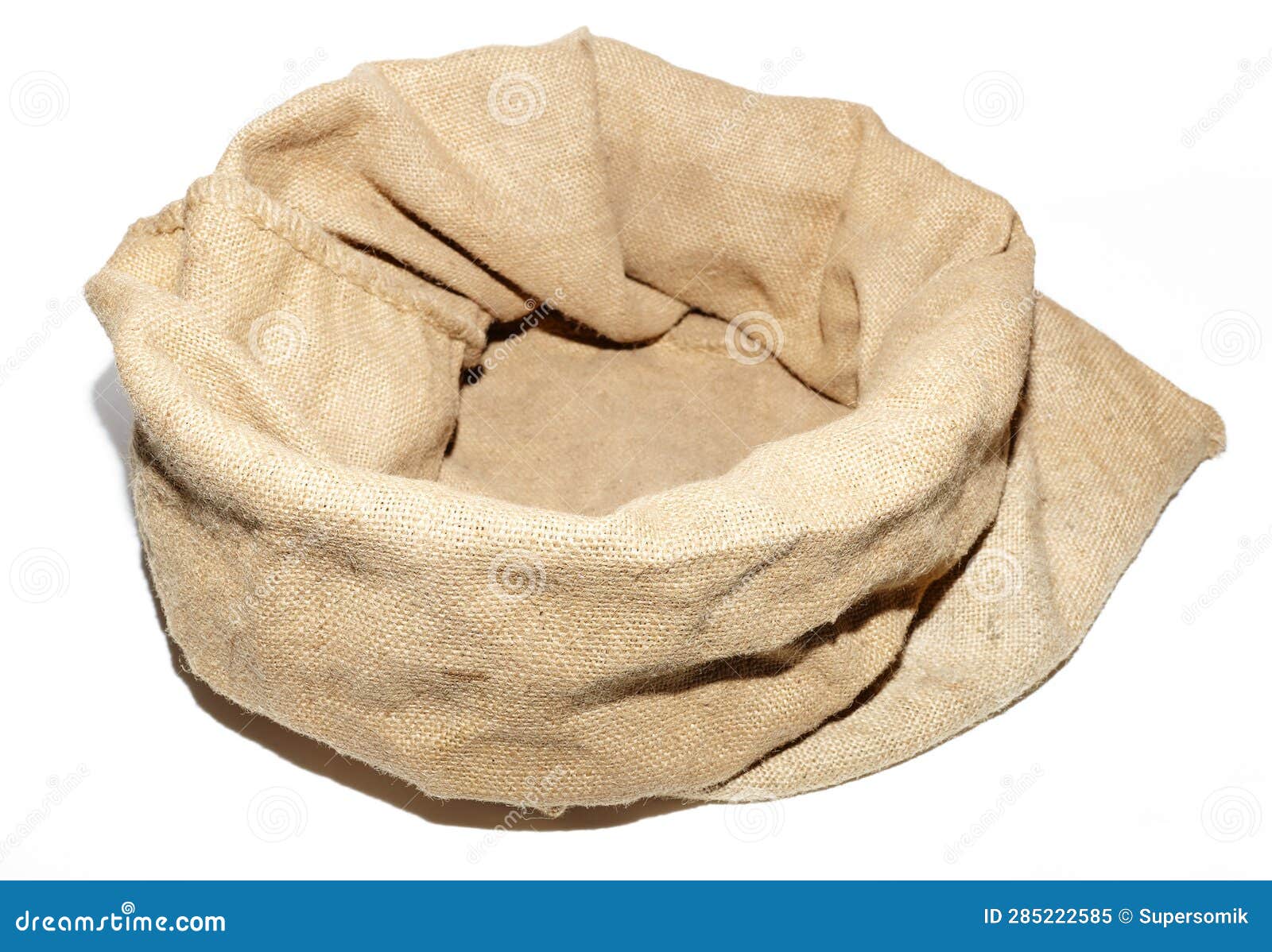 Empty burlap sack stock image. Image of pattern, empty - 285222585