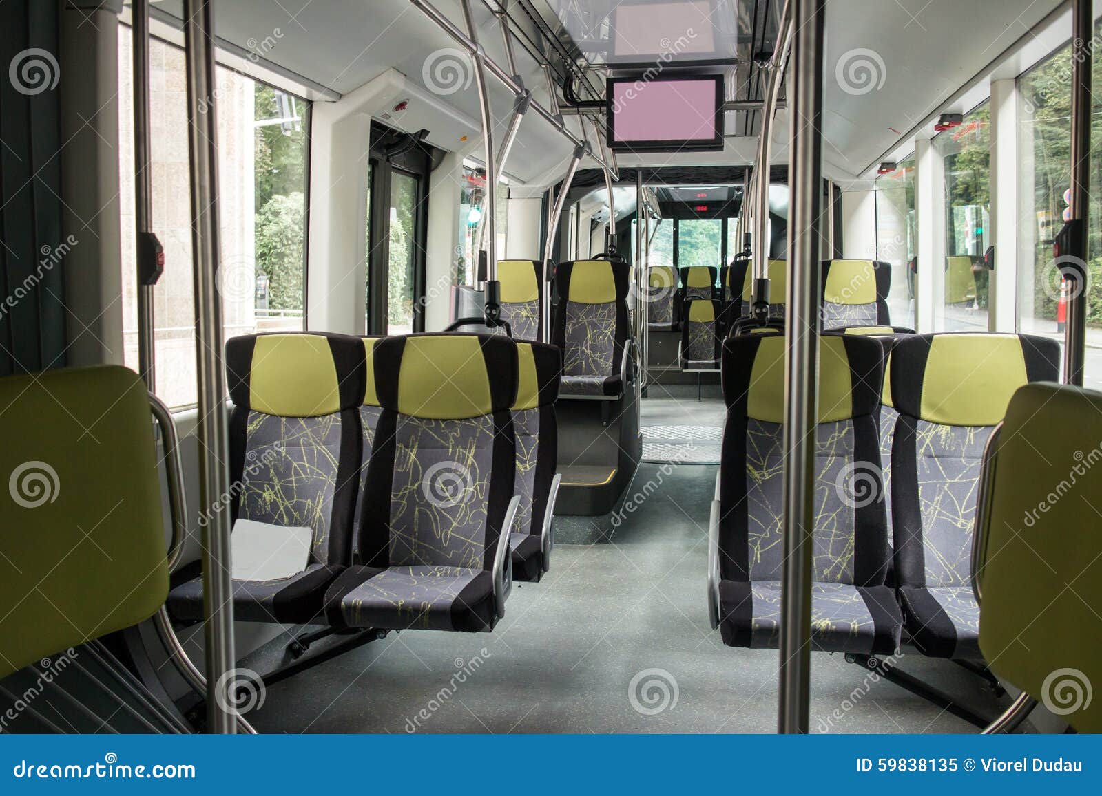 Empty bus interior stock image. Image of passenger, public - 59838135