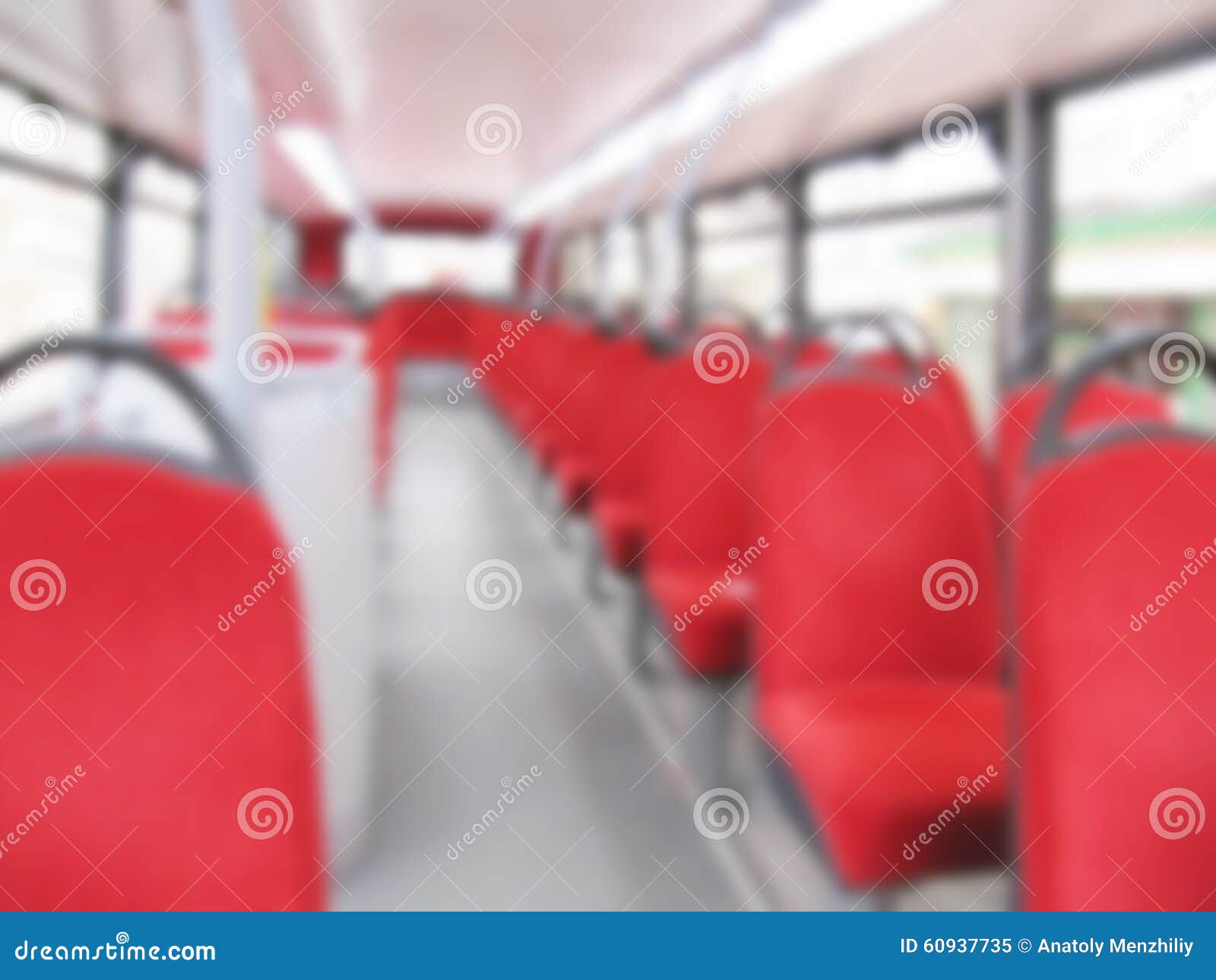 Empty Bus Seats - Blurred Photo. Stock Image - Image of empty, ride ...
