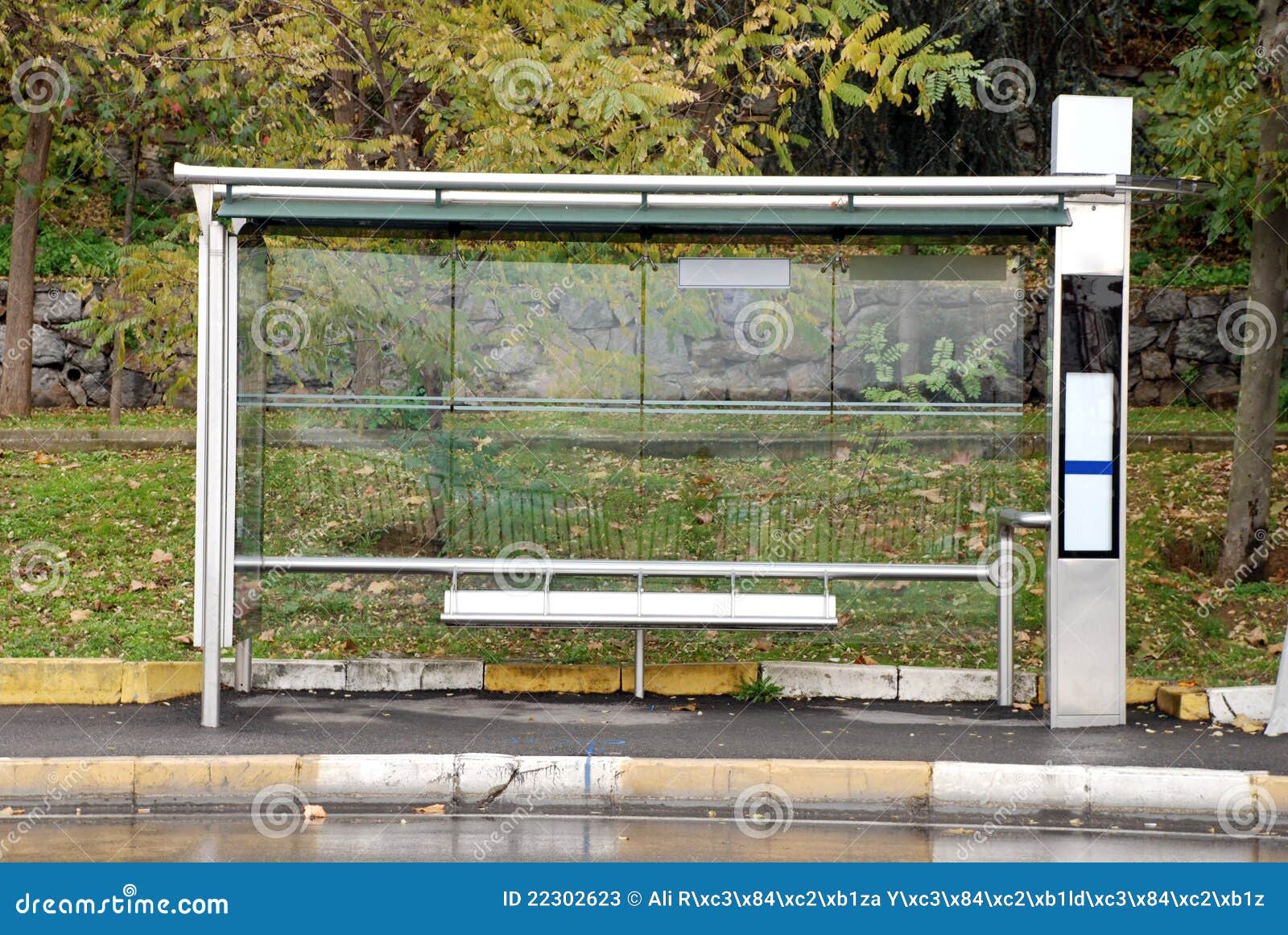 Empty Bus Stop Stock Photos - Image: 22302623 Empty Bus Stop Stock Photos - Image: 22302623