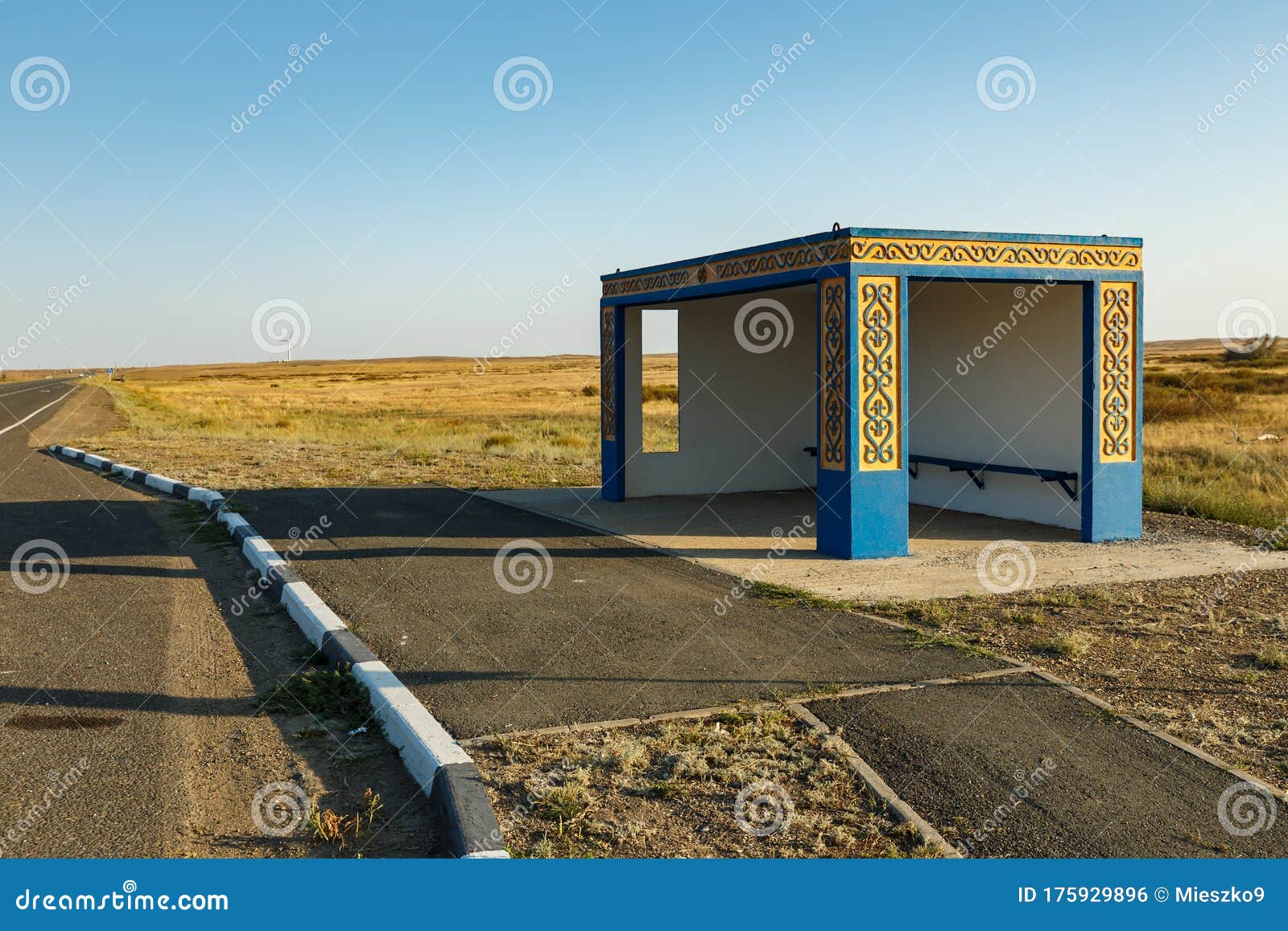Empty bus stop on the road stock photo. Image of public - 175929896 Empty bus stop on the road stock photo. Image of public - 175929896
