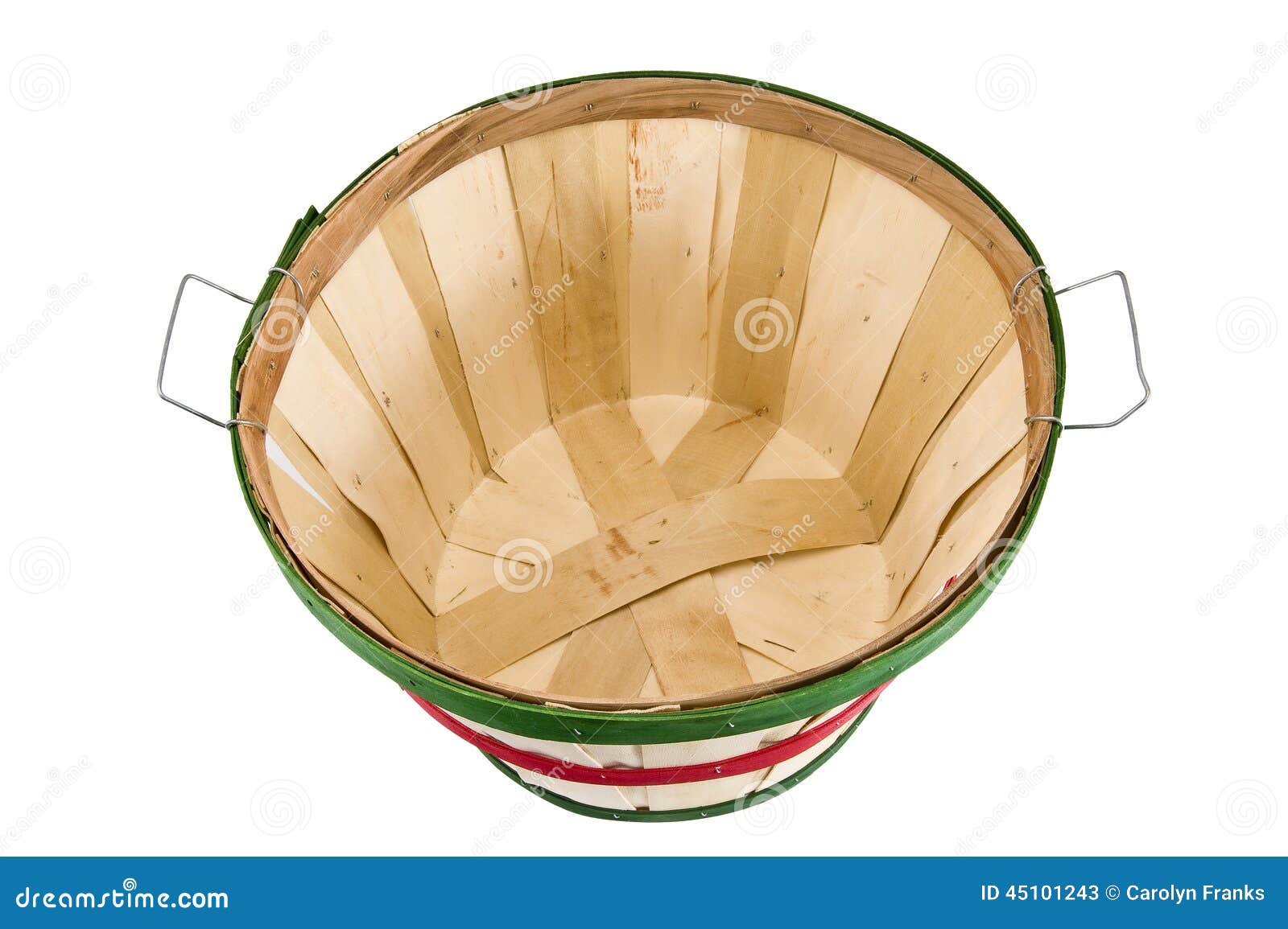 Empty Bushel Basket Overview Shot Stock Image - Image of gardening ...