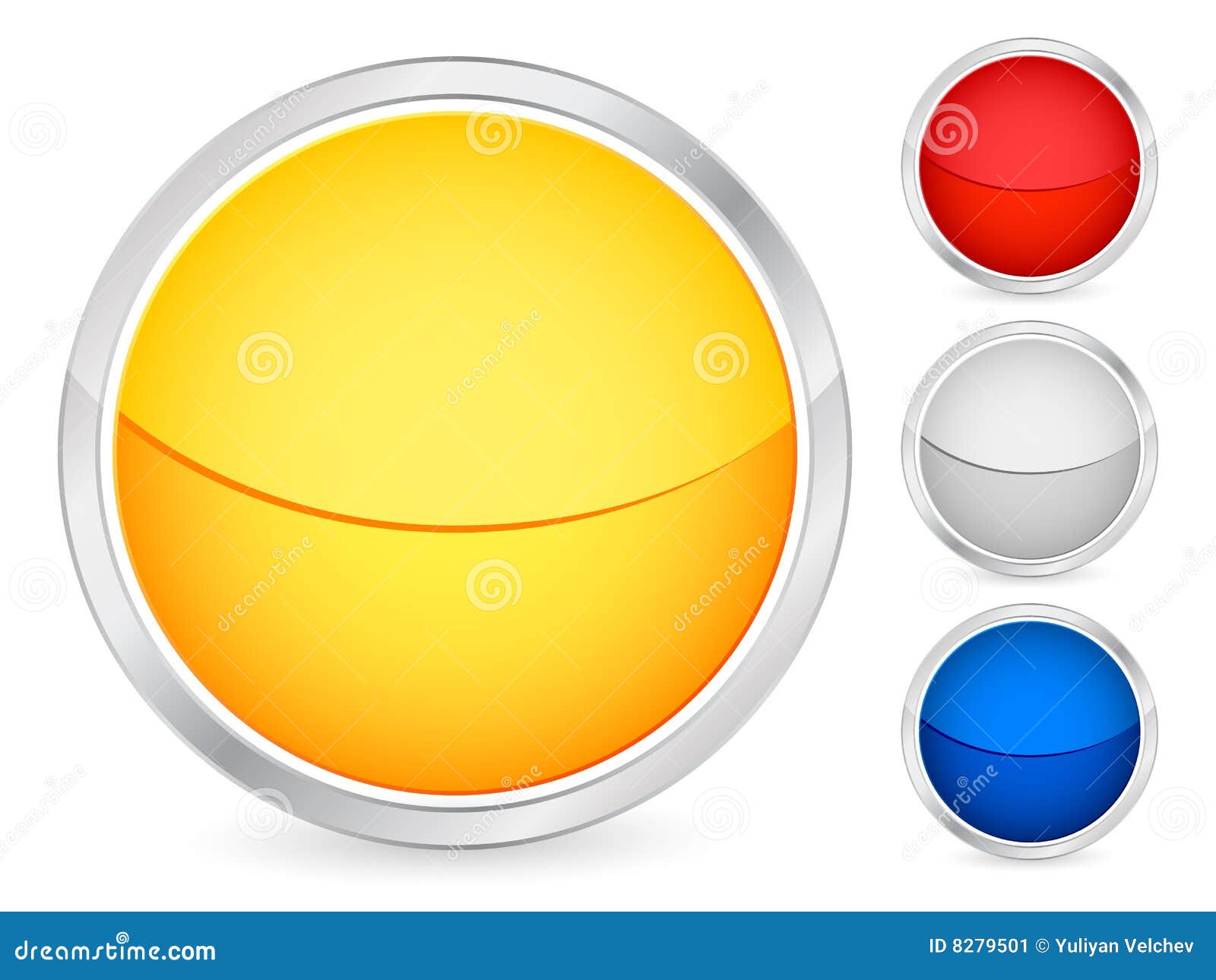Empty button stock vector. Illustration of shape, design - 8279501