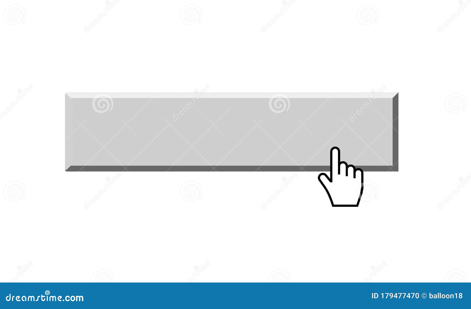 Empty web button stock illustration. Illustration of input - 179477470