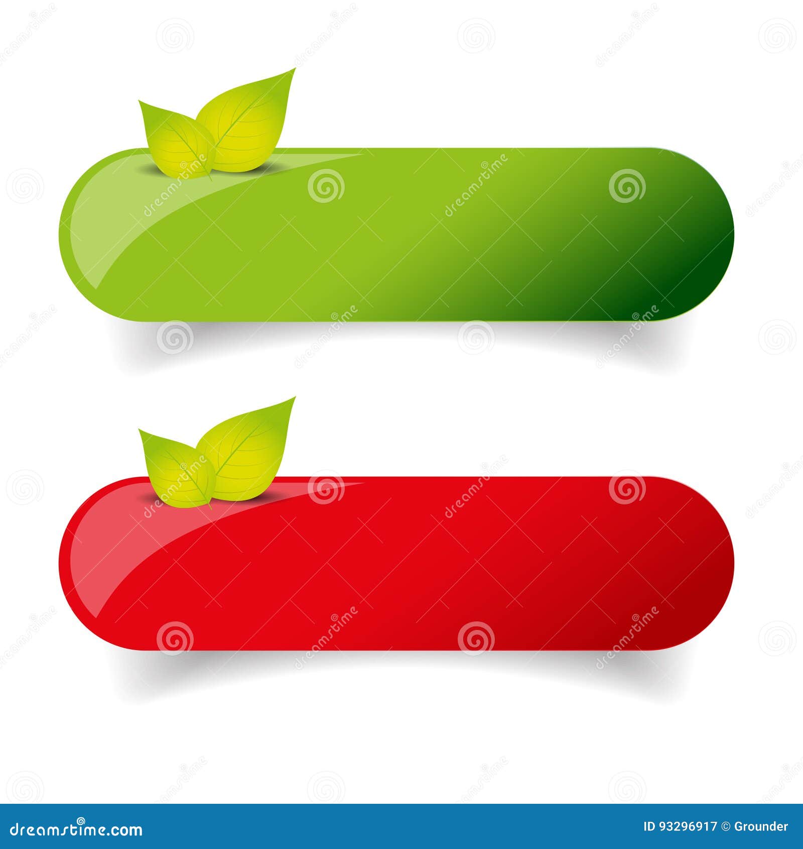 Empty button nature set stock vector. Illustration of modern - 93296917