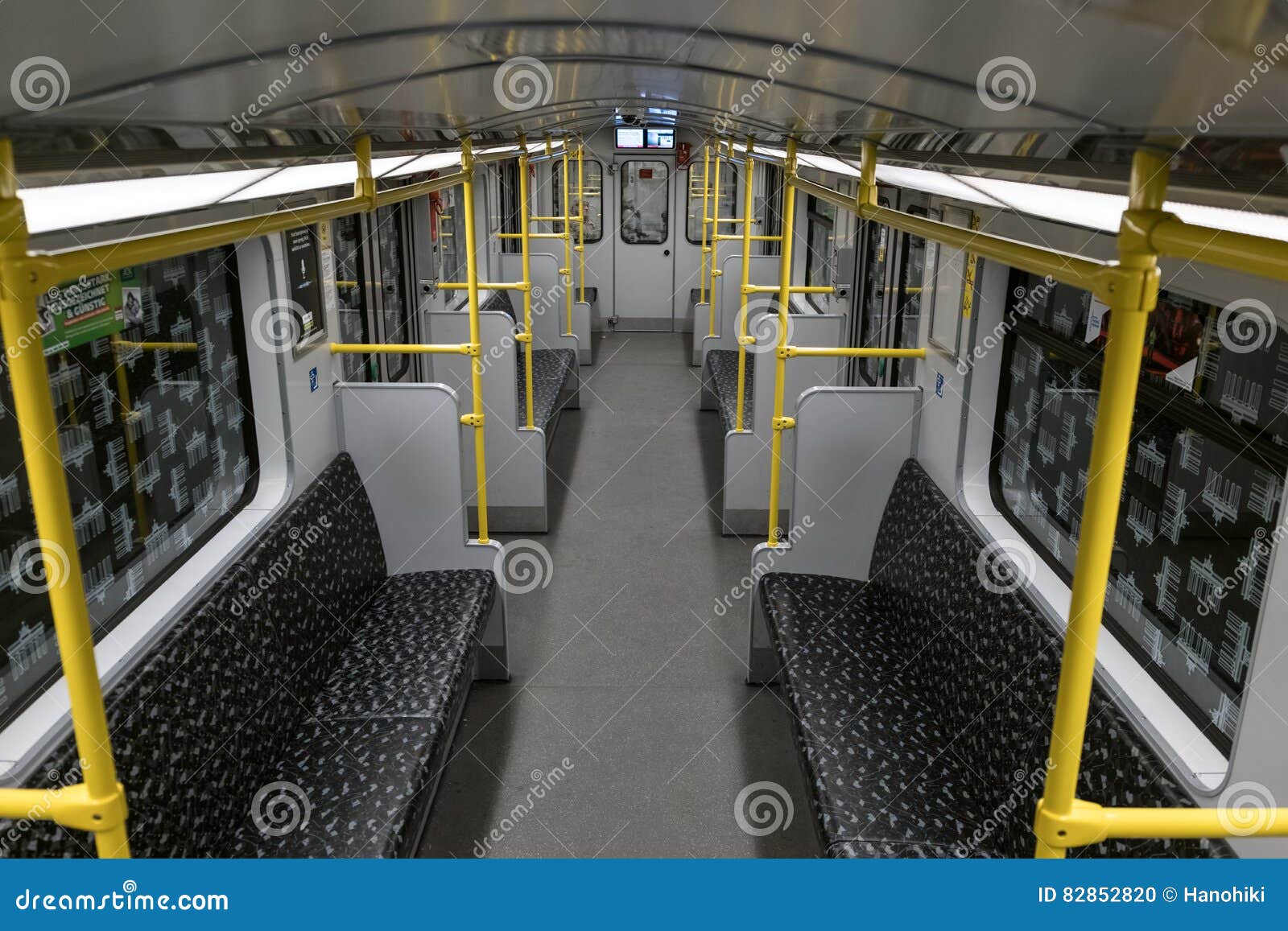 Empty BVG Subway Train U-Bahn / Metro Train in Berlin Editorial Image ...