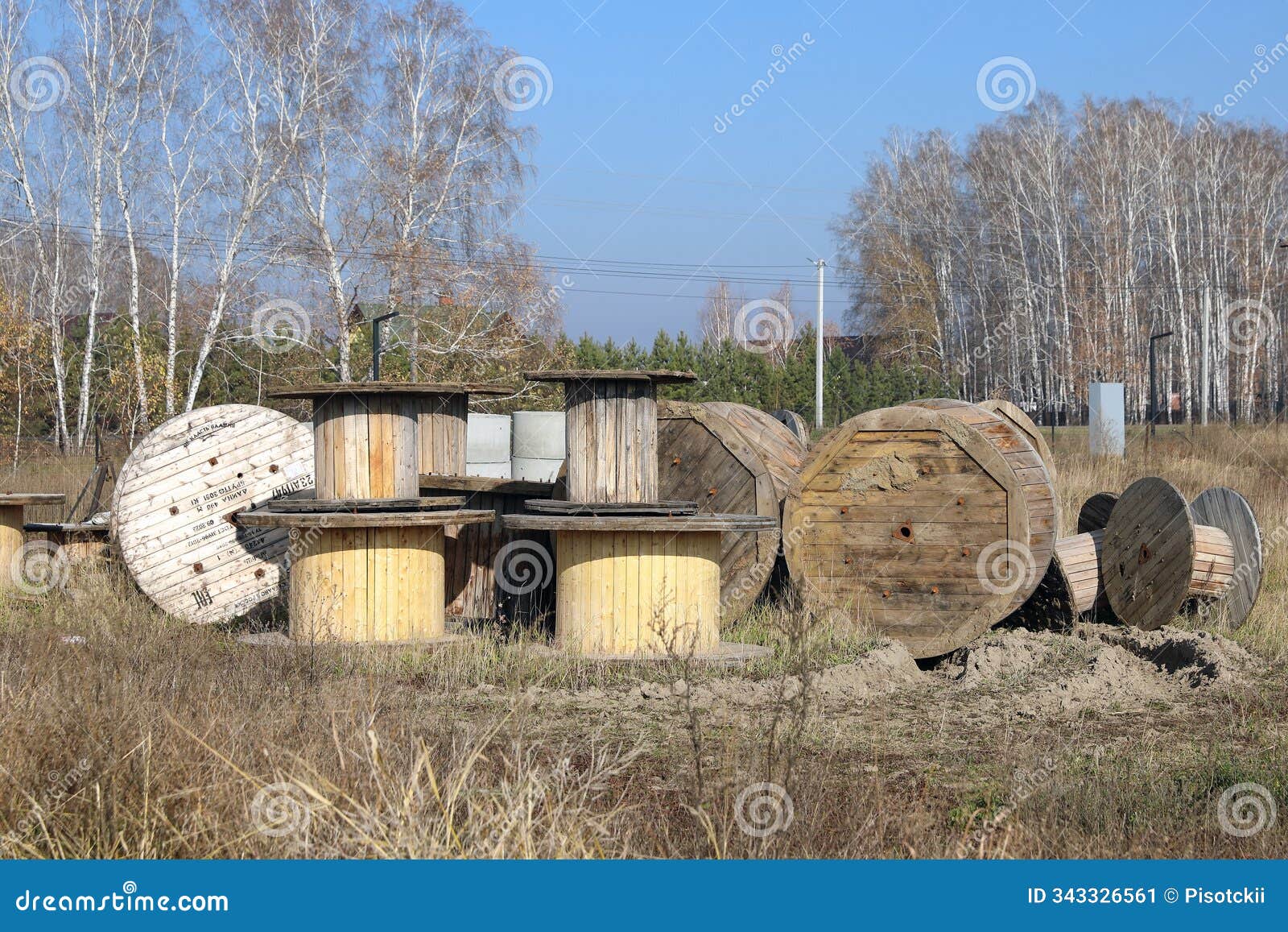 Cable Drums Royalty-Free Stock Image | CartoonDealer.com #23302618