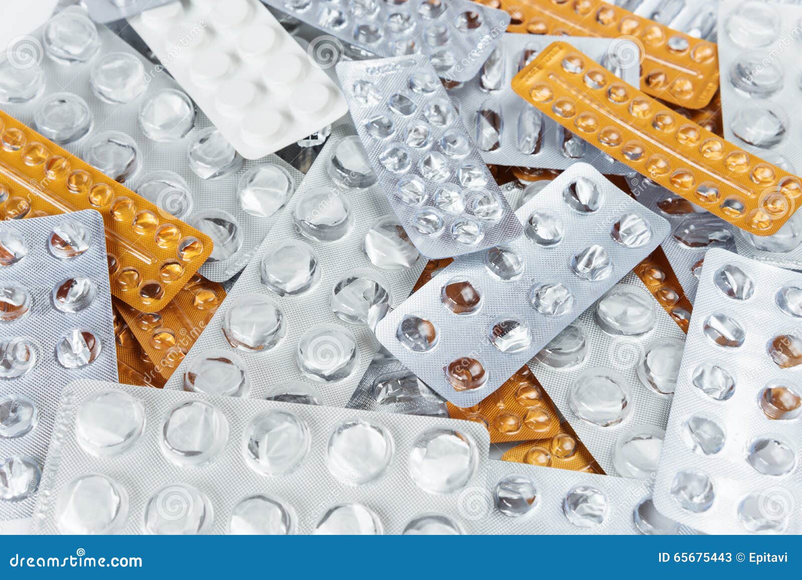 Empty Cachets of Medical Pills Stock Image - Image of medical ...