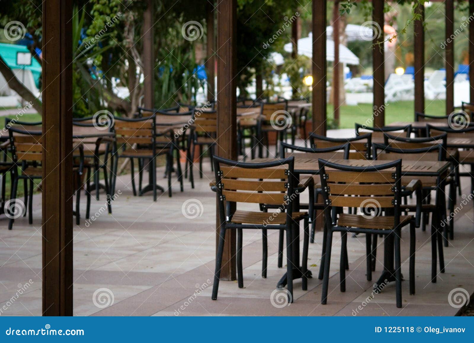 Empty cafe stock photo. Image of food, outside, coffee - 1225118