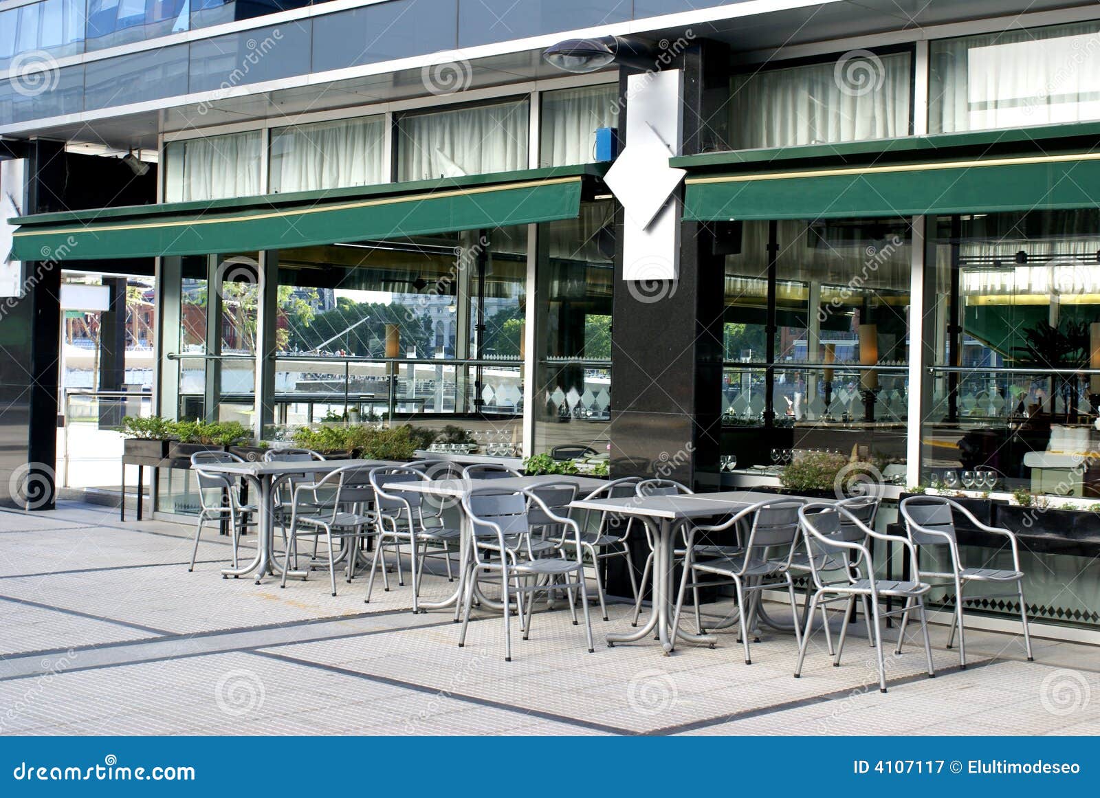 Empty Cafe stock image. Image of light, empty, modern - 4107117