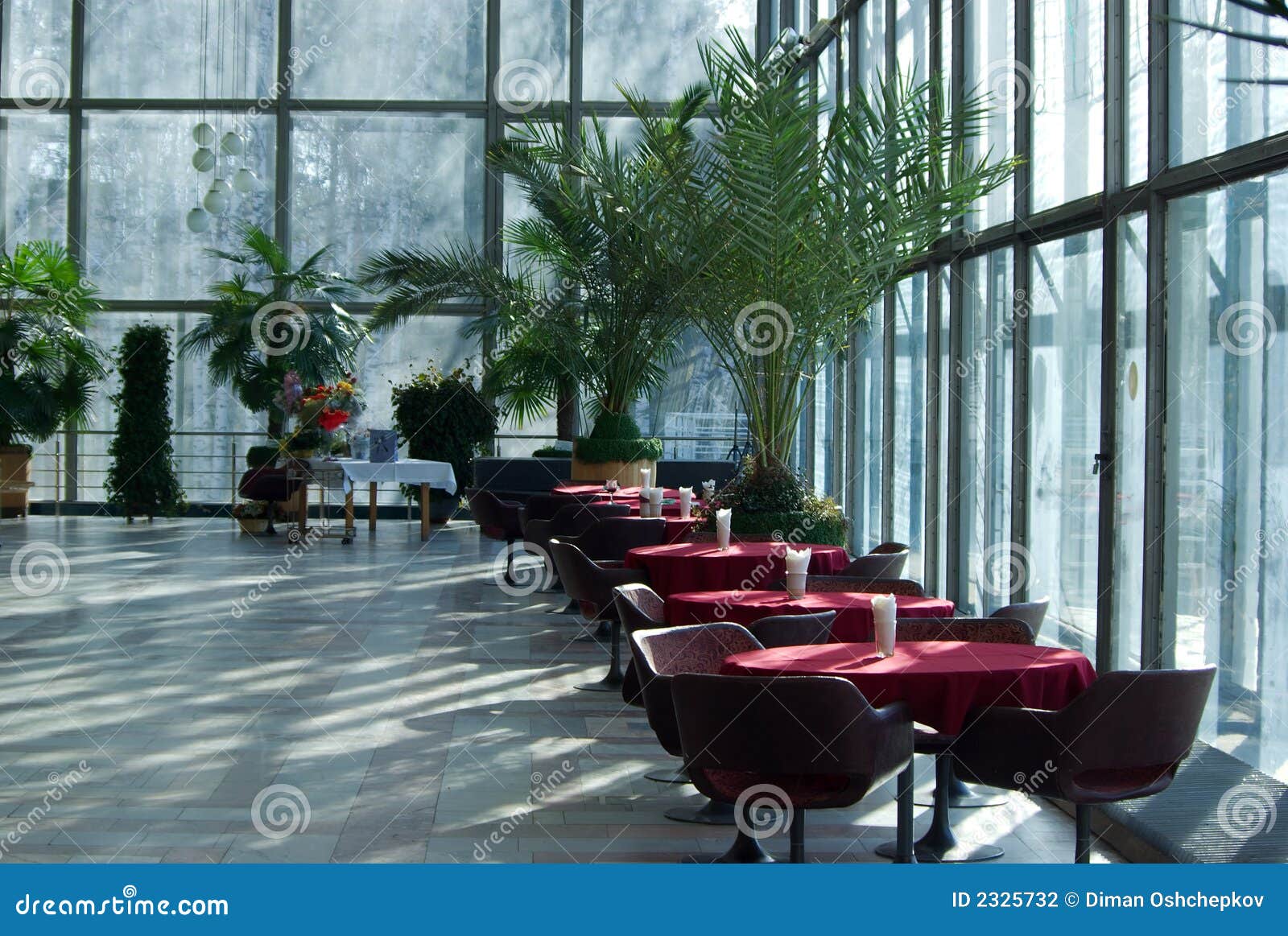 Empty cafe interior stock photo. Image of dining, dinner - 2325732