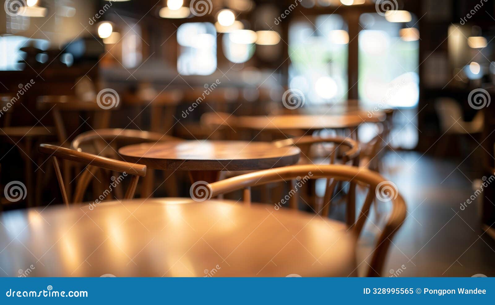 Empty Cafe Interior. Coffee Shop With White Bar Counter, Shelves And ...