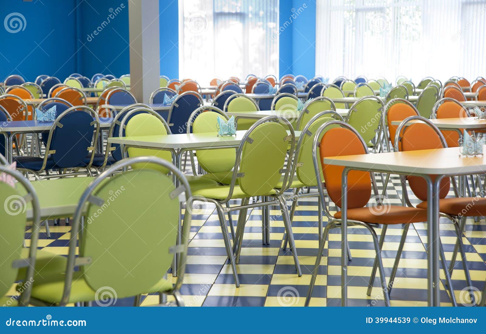 Empty cafeteria stock image. Image of indoors, convention - 39944539