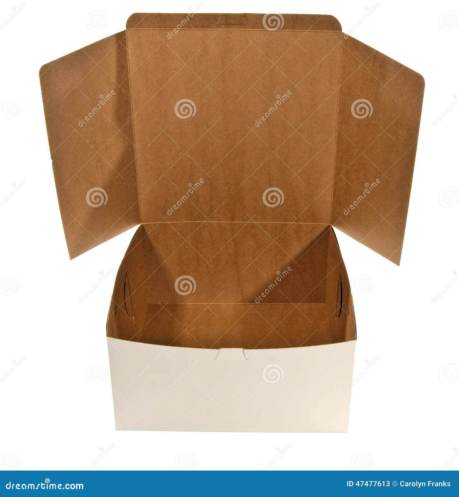 Empty Cake Box Isolated stock image. Image of paper, blank - 47477613