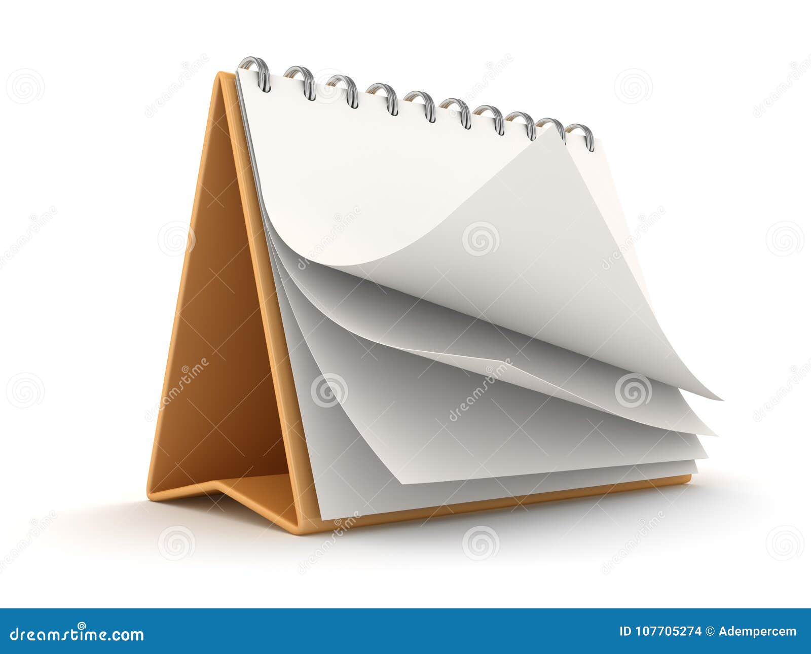 Empty Calendar stock illustration. Illustration of office - 107705274
