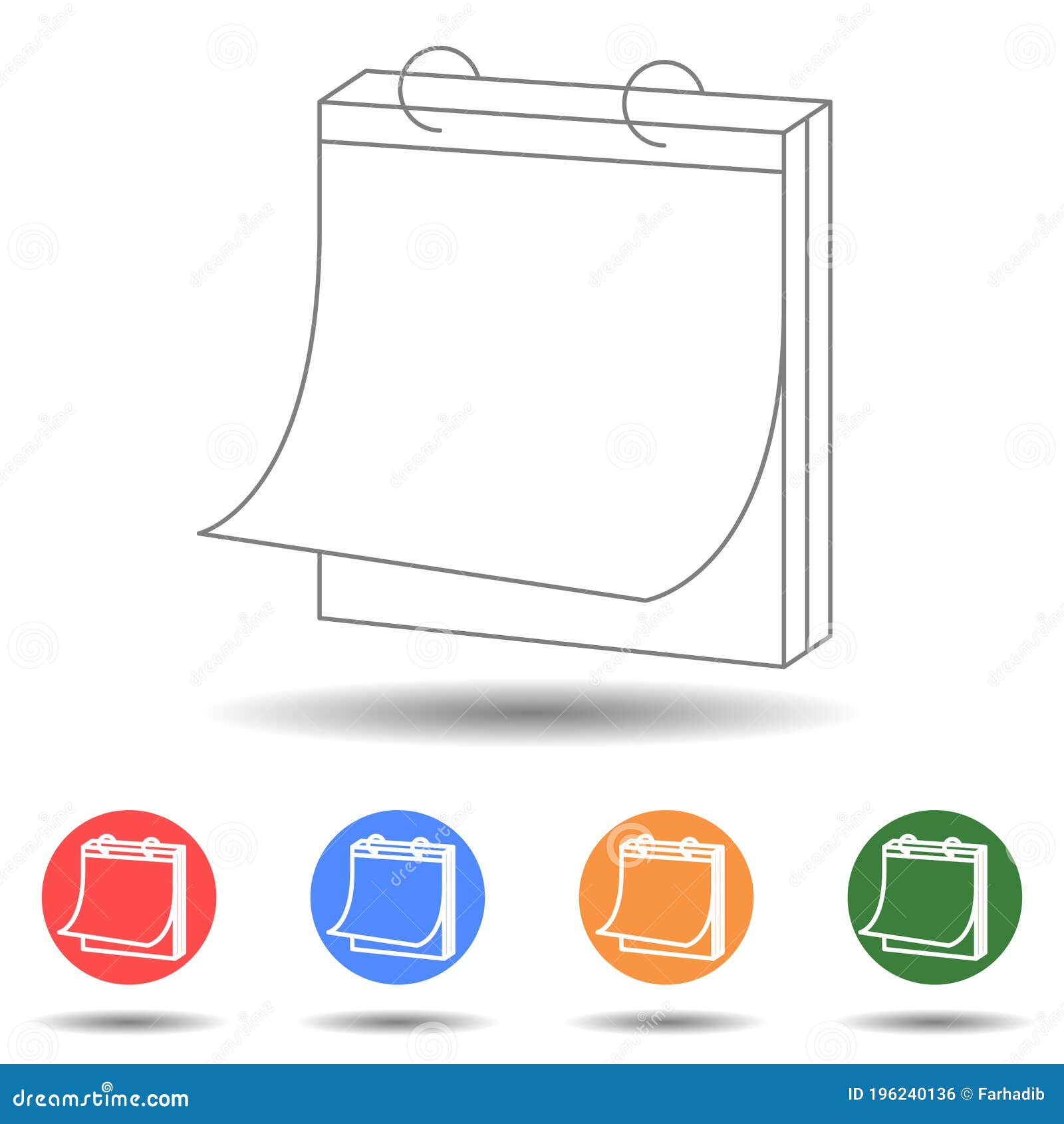 Empty Calendar Design Royalty-Free Stock Photography | CartoonDealer ...