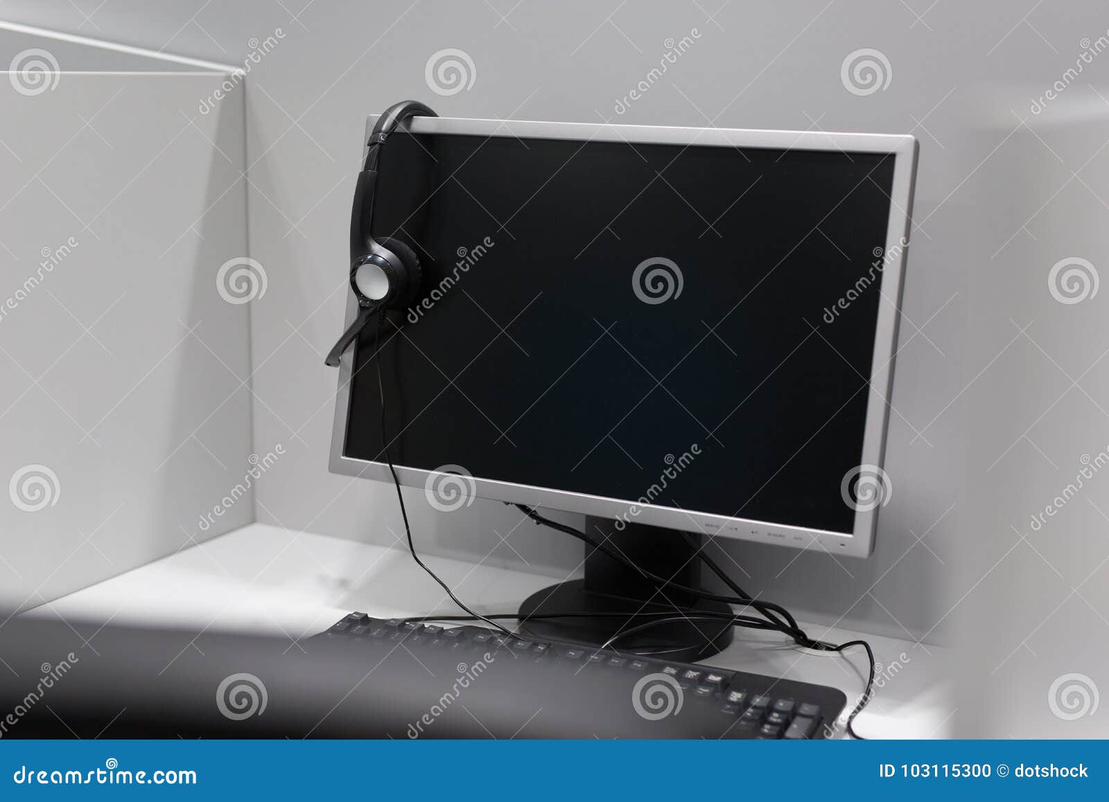 Empty call center office stock photo. Image of chair - 103115300