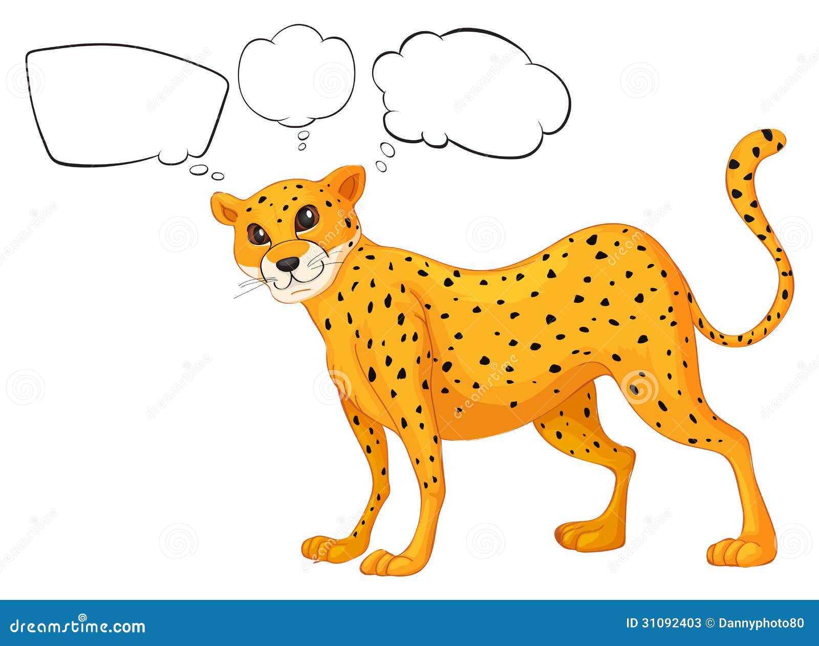 Scary Leopard Roaring Stock Image | CartoonDealer.com #8280205