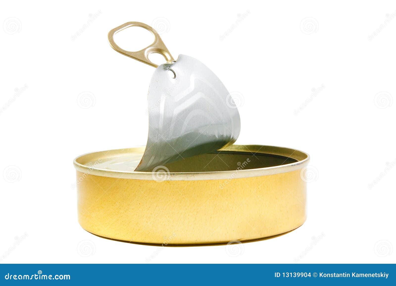 Empty can isolated stock photo. Image of path, seafood - 13139904