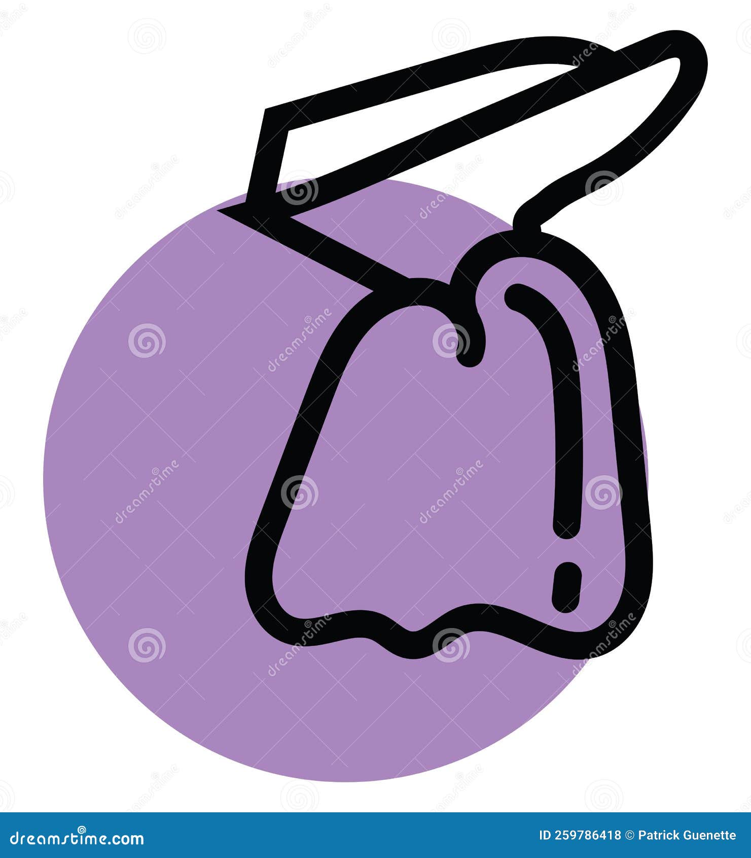 Empty candy wrapper, icon stock vector. Illustration of snack - 259786418