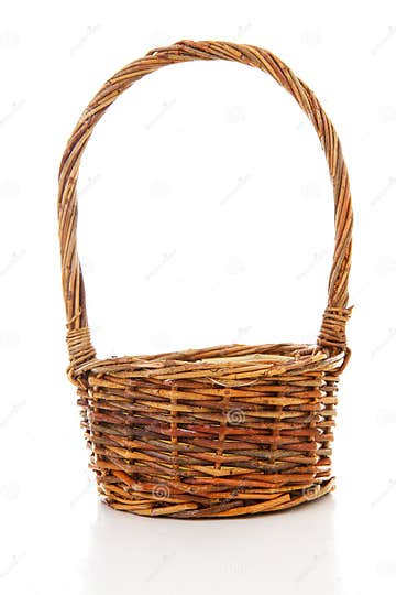 Empty cane basket stock image. Image of brown, empty - 23913143