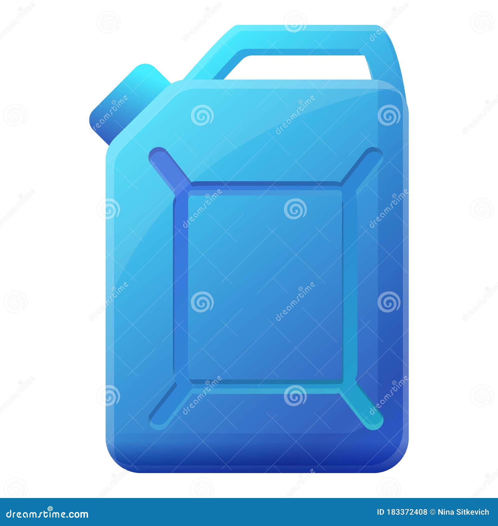 Empty Canister Icon, Cartoon Style Stock Vector - Illustration of clean ...
