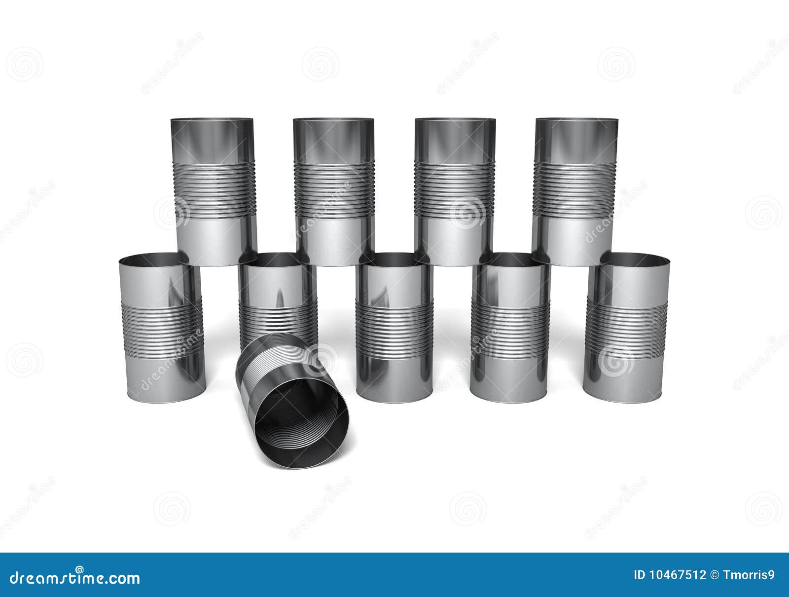 Empty Cans stock illustration. Illustration of isolated - 10467512