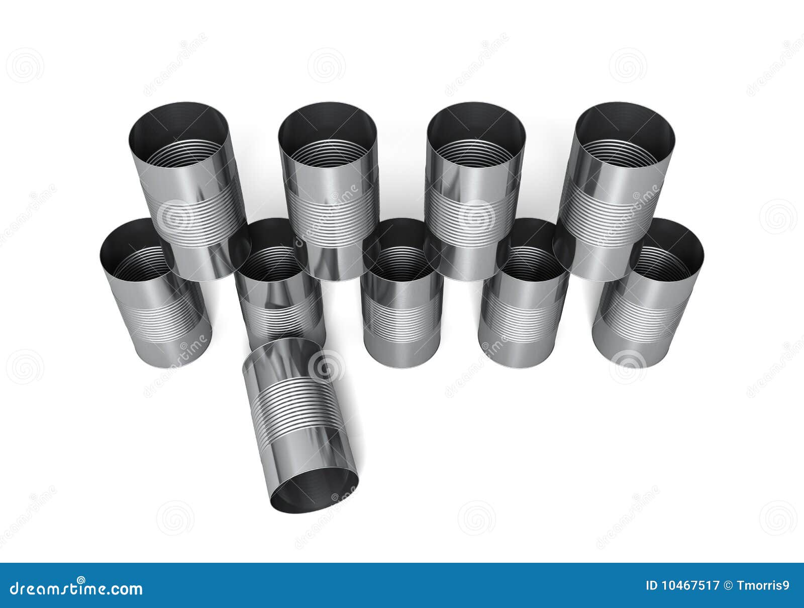 Empty Cans stock illustration. Illustration of product - 10467517