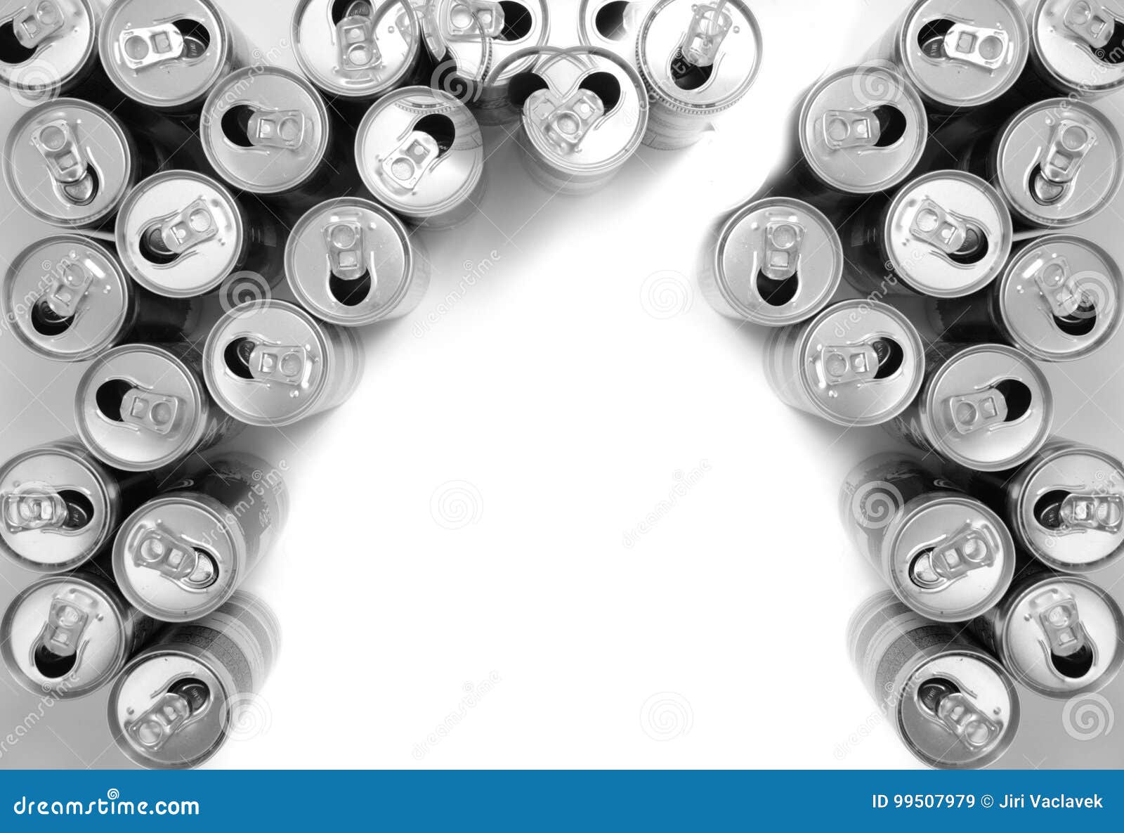 Empty cans isolated stock image. Image of drink, silver - 99507979