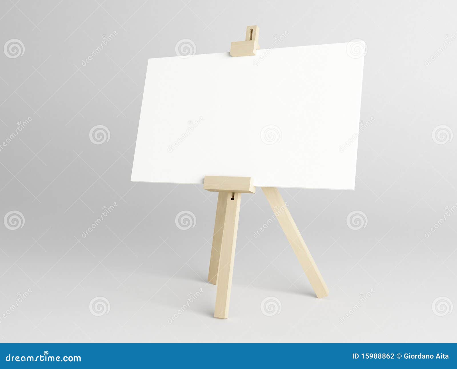 Empty canvas stock illustration. Illustration of painting - 15988862