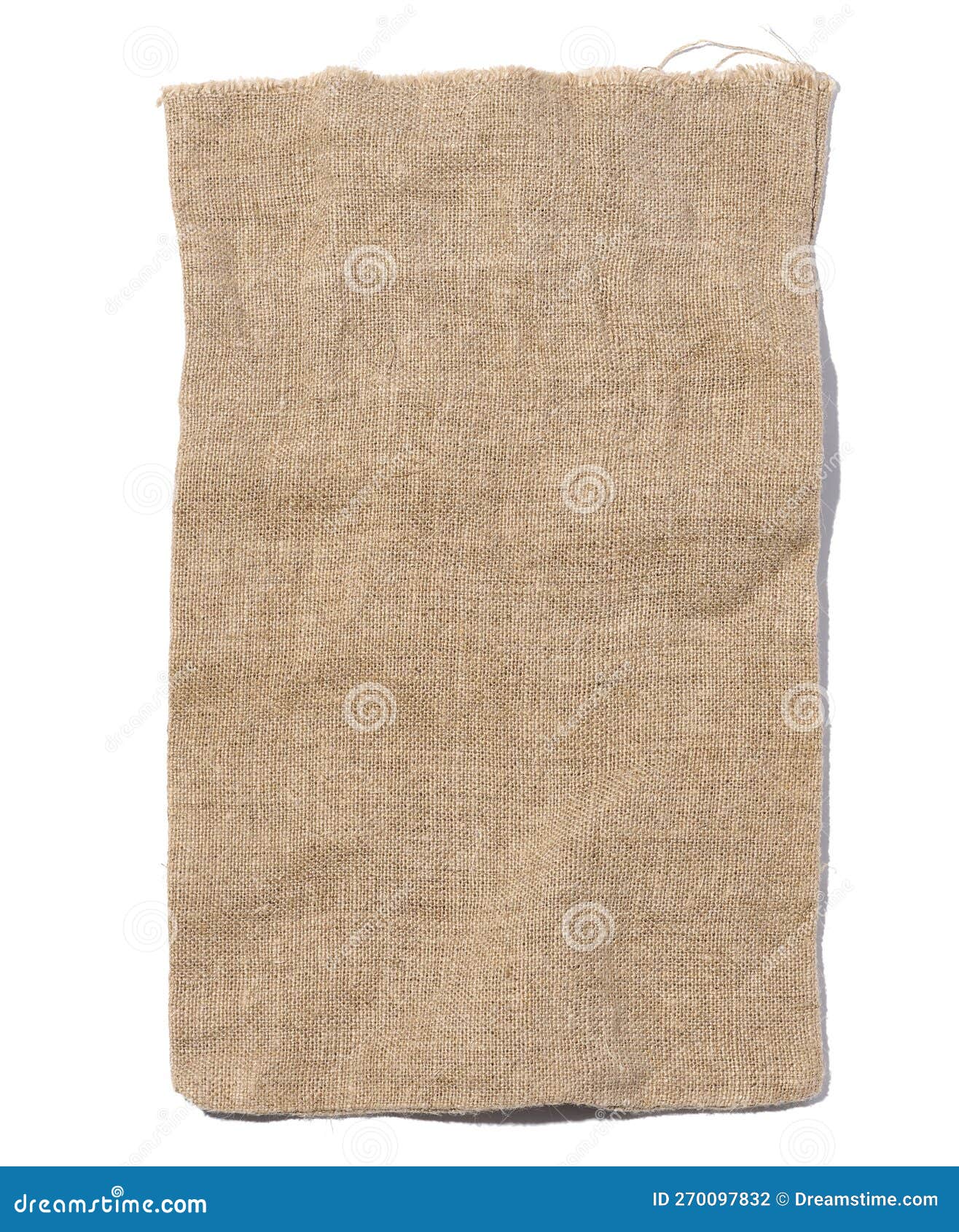 Empty Canvas Bag on White Isolated Background Stock Photo - Image of ...