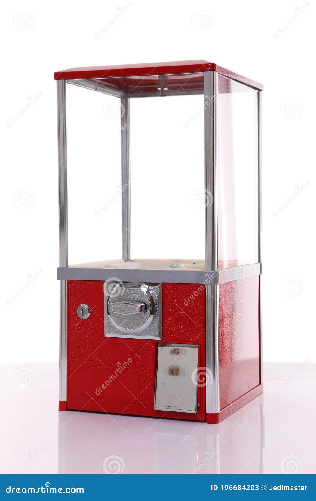 Empty Capsule Toy Vending Machine Isolated on White Stock Image - Image ...