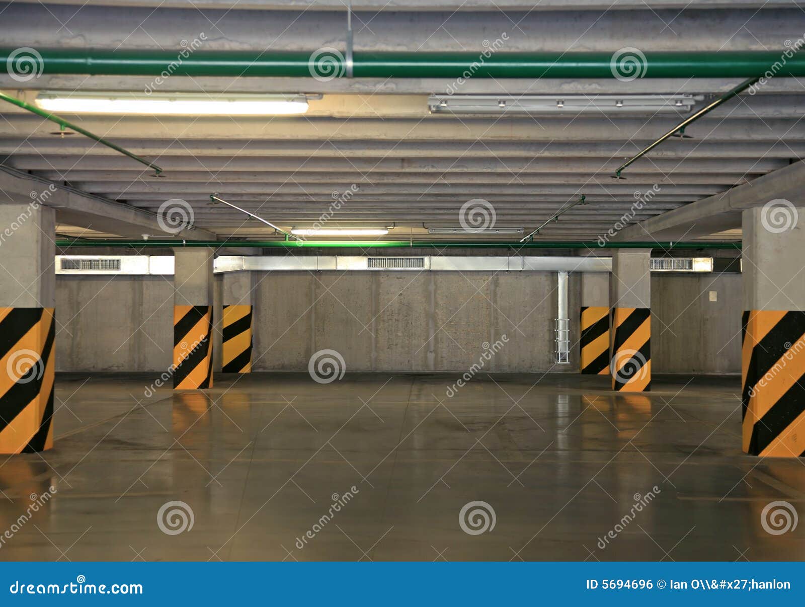 Empty car park stock photo. Image of space, building, concrete - 5694696