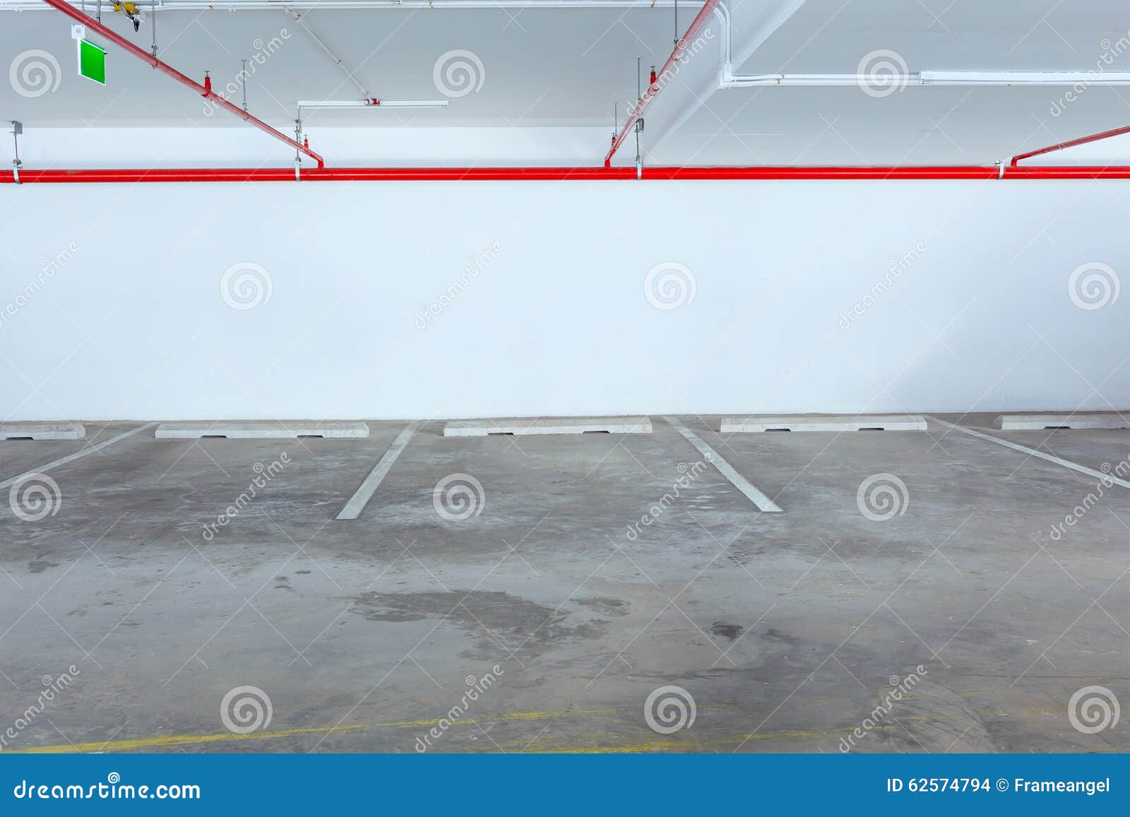 Empty Car Parking Line , Can Use As Background Stock Photo - Image of ...