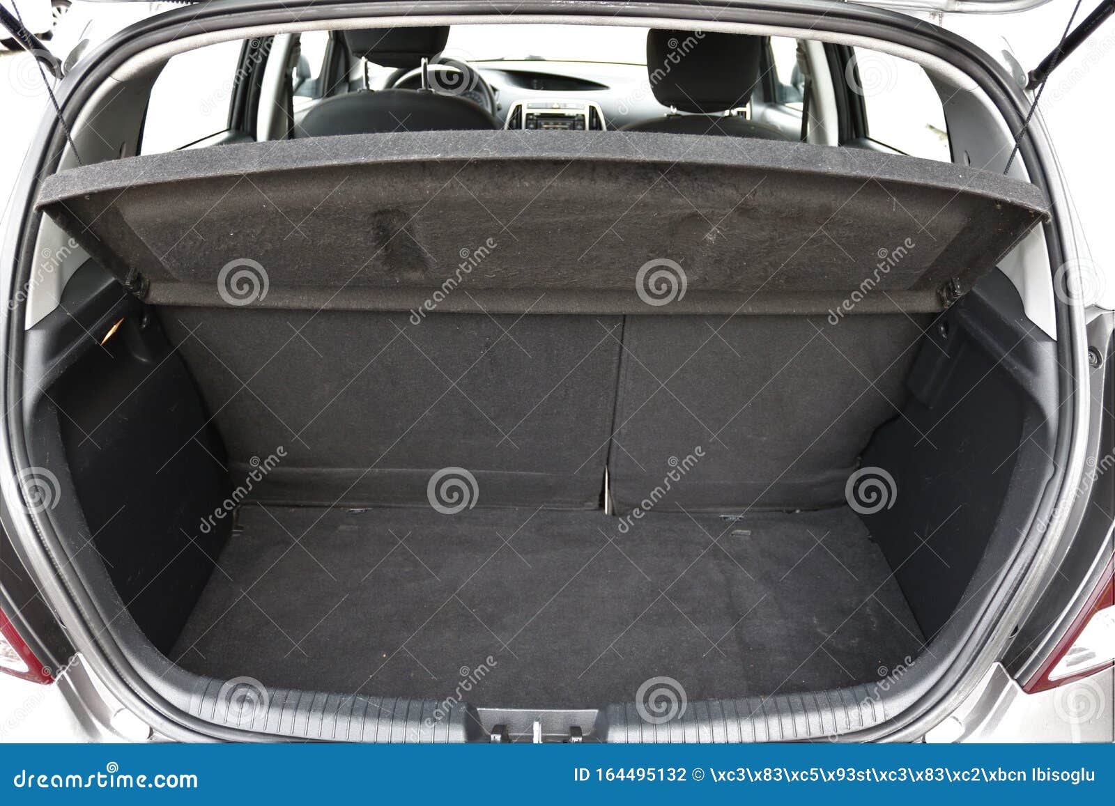 Opened Clean Modern Car Trunk. Stock Photo - Image of back, door: 164495132
