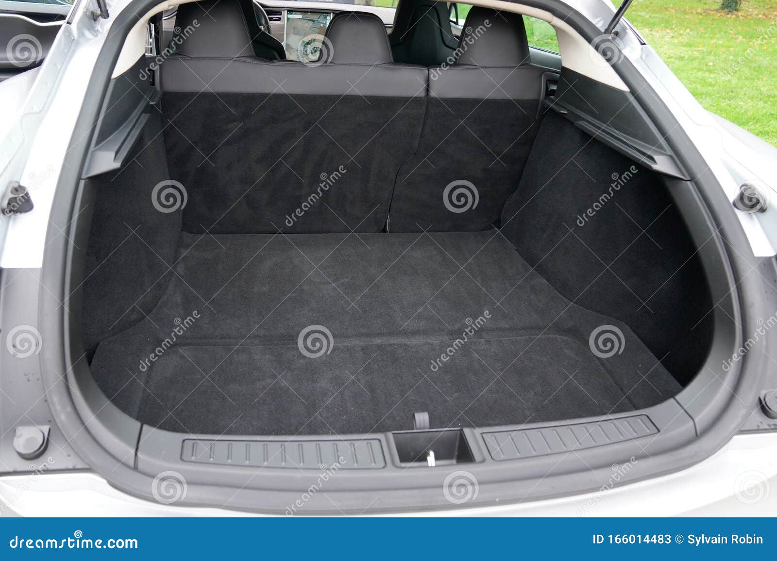 Empty Car Trunk Sport Vehicle Luggage Compartment Stock Image - Image ...