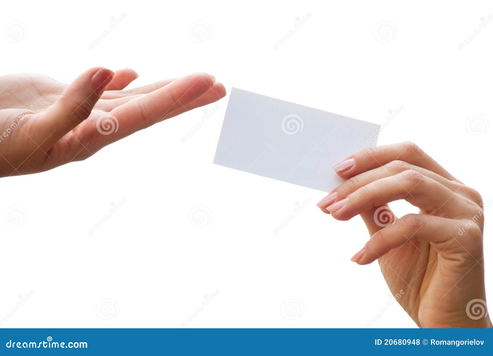 Empty card in a hand stock photo. Image of greeting, placard - 20680948